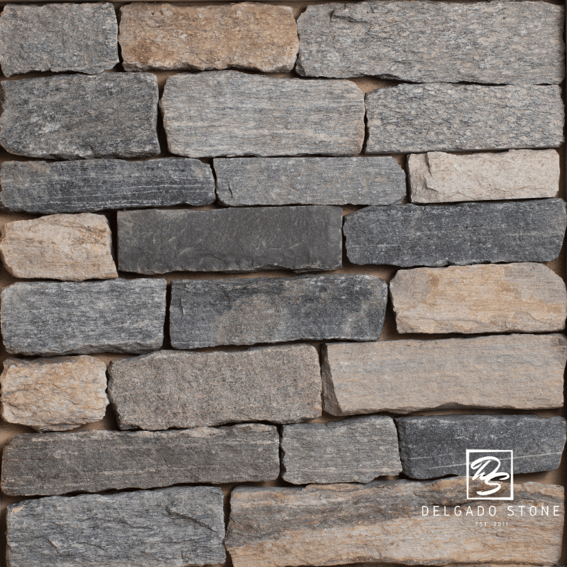 Fieldstone Dark Natural Stone Veneer - Delgado Stone