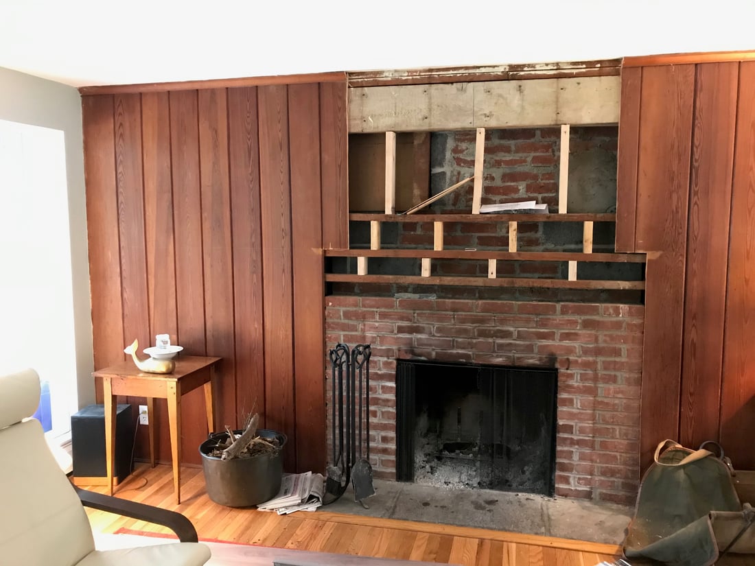 Featured Project: American Mist Ledgestone Fireplace