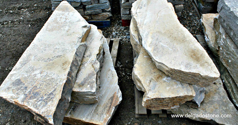 New Natural Stone Flagging - Sterling Tan