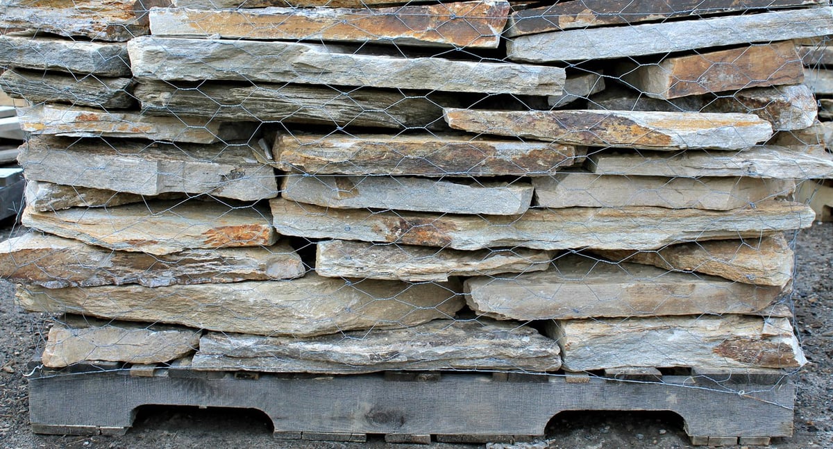 New Natural Stone Flagging - Sterling Tan