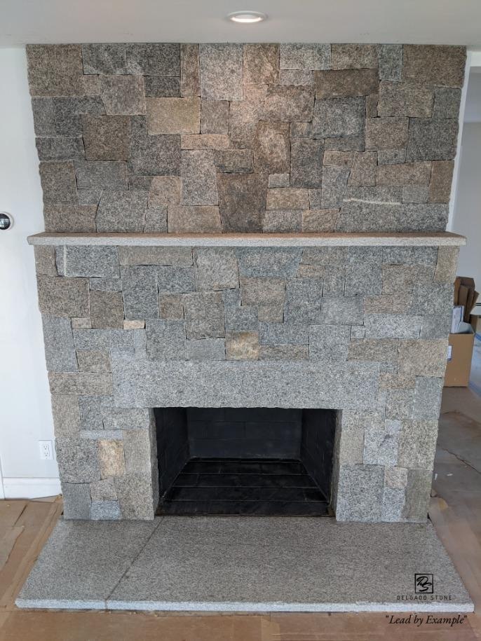 Dusty Rose | Granite Stone Veneer | Delgado Stone