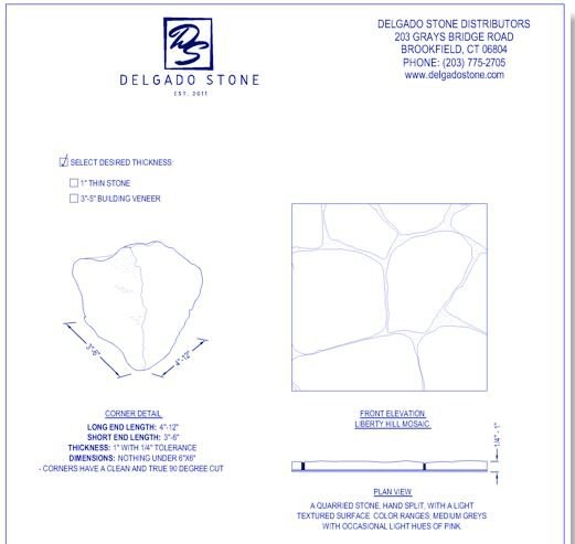 Free Stone Veneer Spec Guide | Delgado Stone